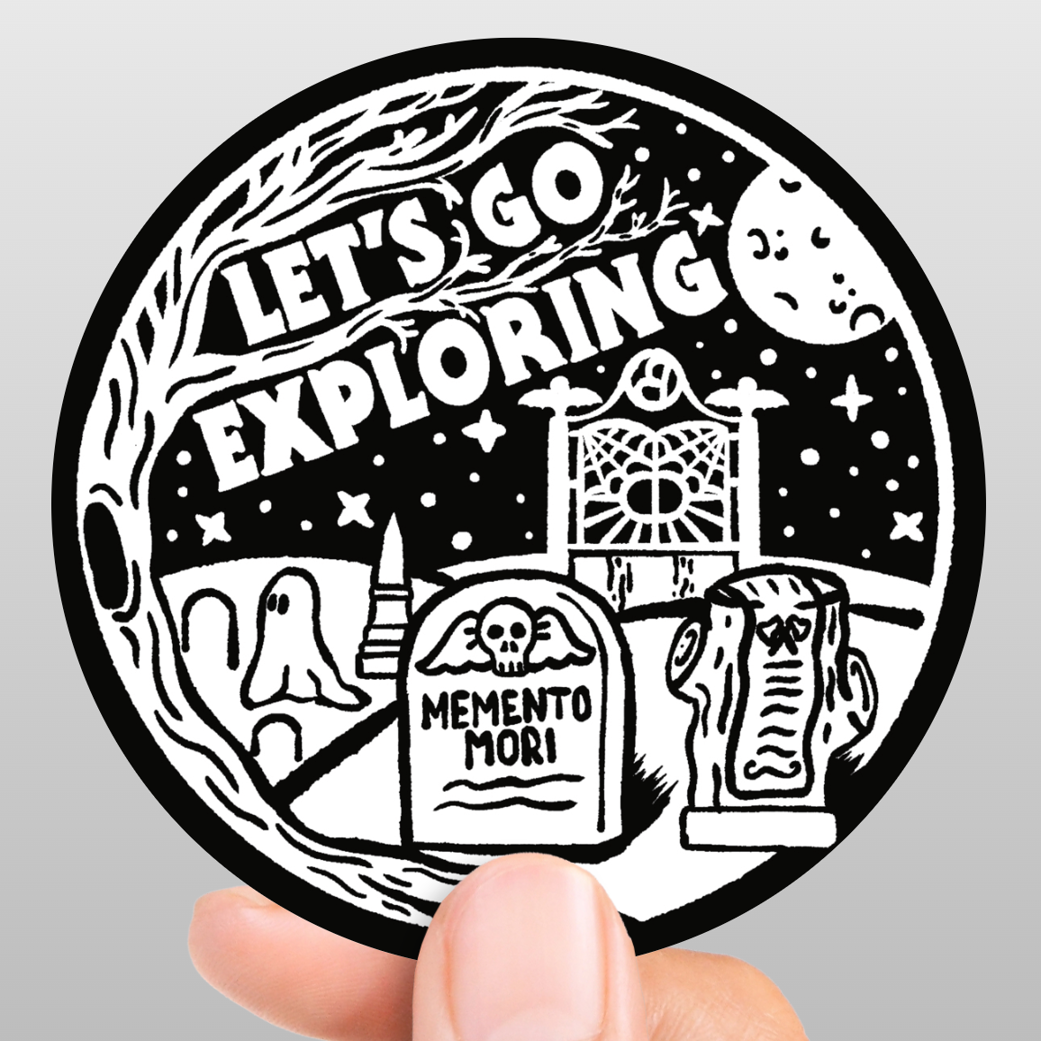 Let's Go Exploring - Graveyard sticker – BRFC